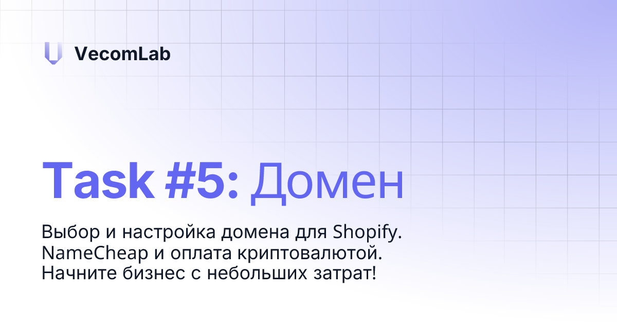 Task #5: Домен | VecomLab